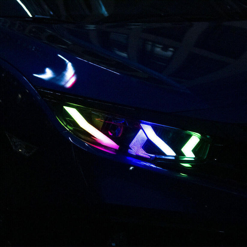 RGB Lambo Sequential Headlights [for 2016-2021 Honda Civic ...
