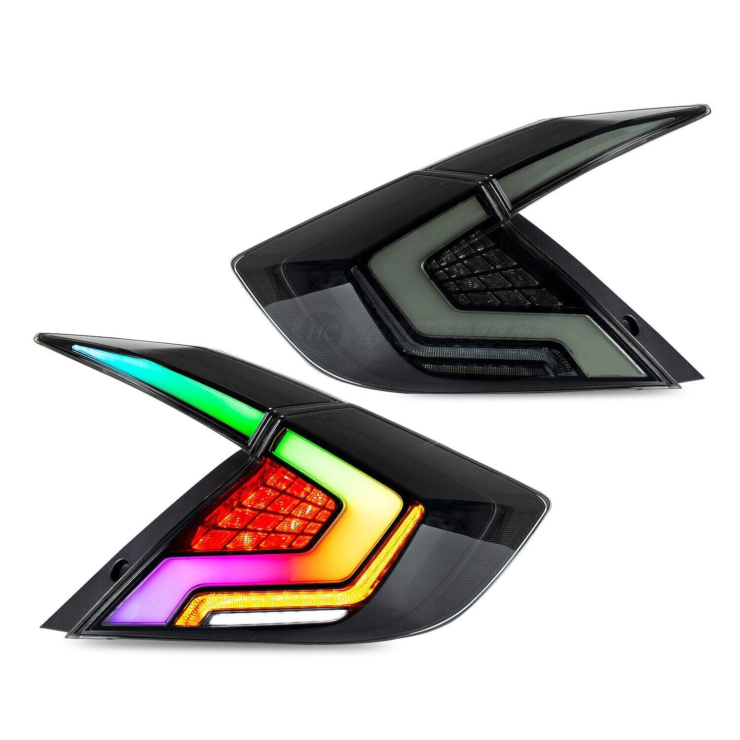 RGB Reaper Sequential Taillights [for 2016-2021 Honda Civic Sedan ...